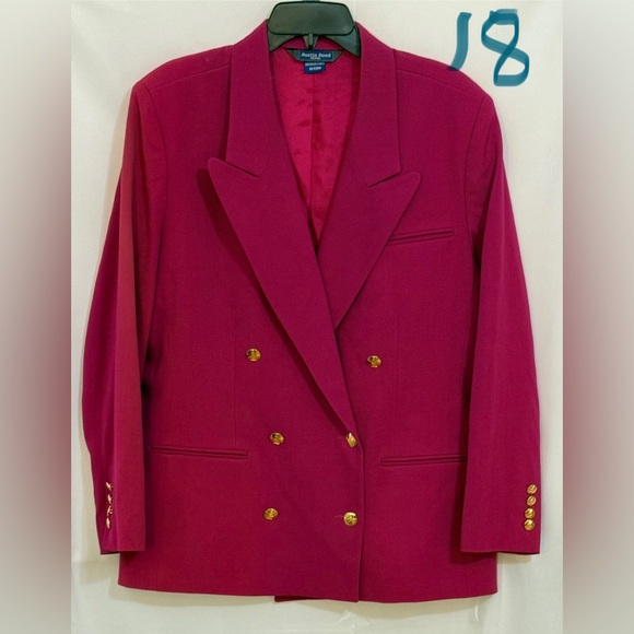 Austin Reed | Jackets & Coats | Austin Reed Fuchsia Blazer Wool Blend ...